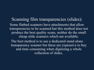 Scanning and Digitization | PPTX