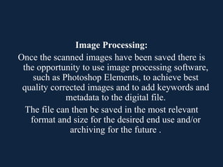 Scanning and Digitization | PPTX