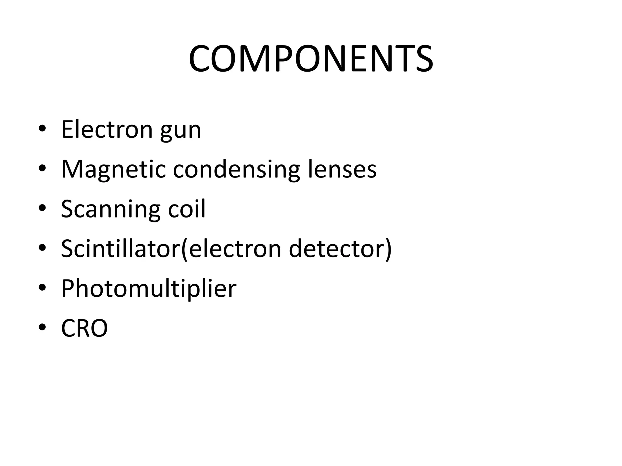 Scanning electron microscope | PPTX