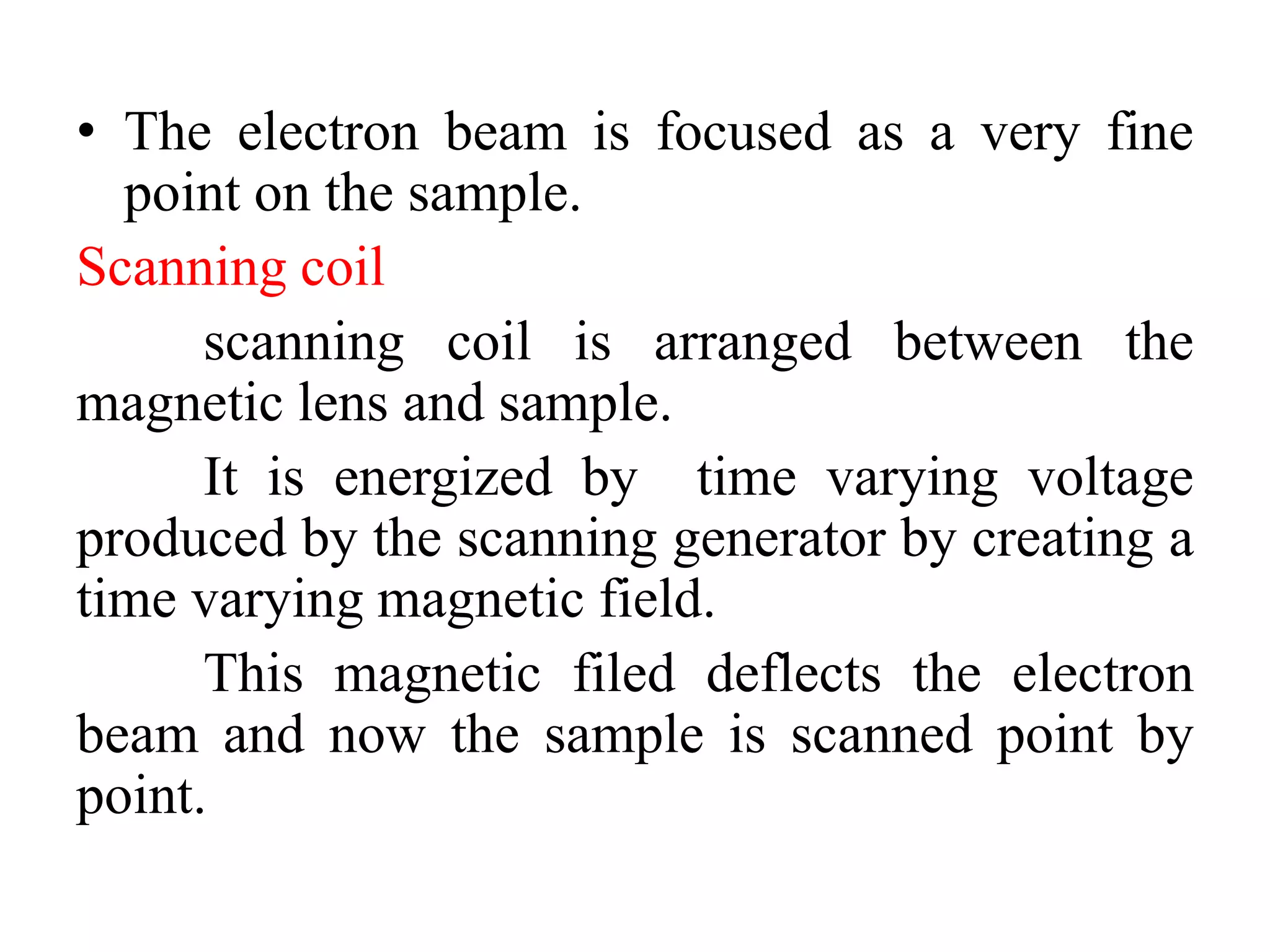 Scanning electron microscope | PPTX