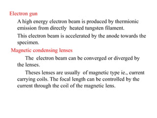 Scanning electron microscope | PPTX