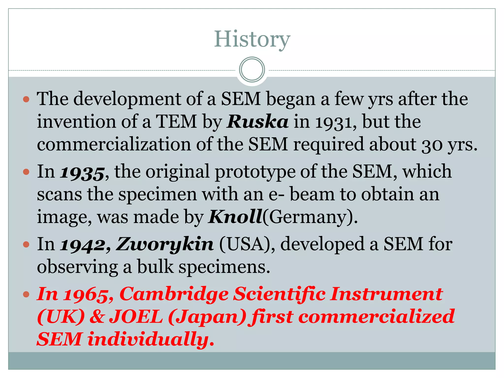 Scanning electon microscope. Dr. GAURAV SALUNKHE | PPTX