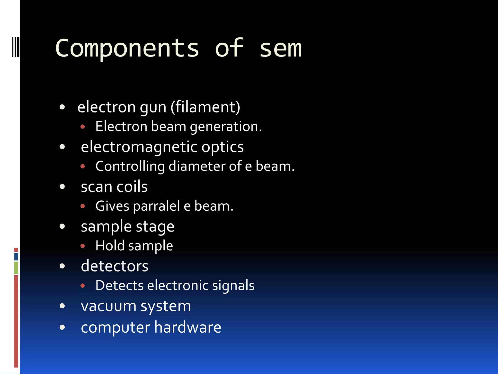 Scanning electron microscope | PPTX