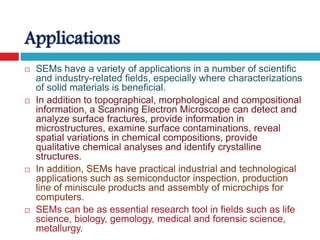 Scanning electron microscope | PPTX