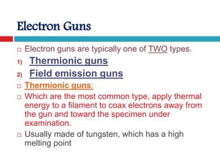 Scanning electron microscope | PPTX
