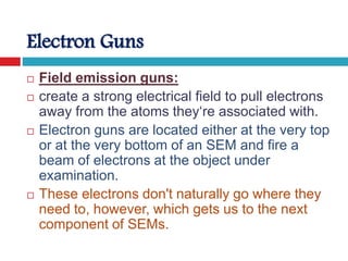 Scanning electron microscope | PPTX