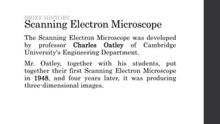 Scanning Electron Microscope | PPTX