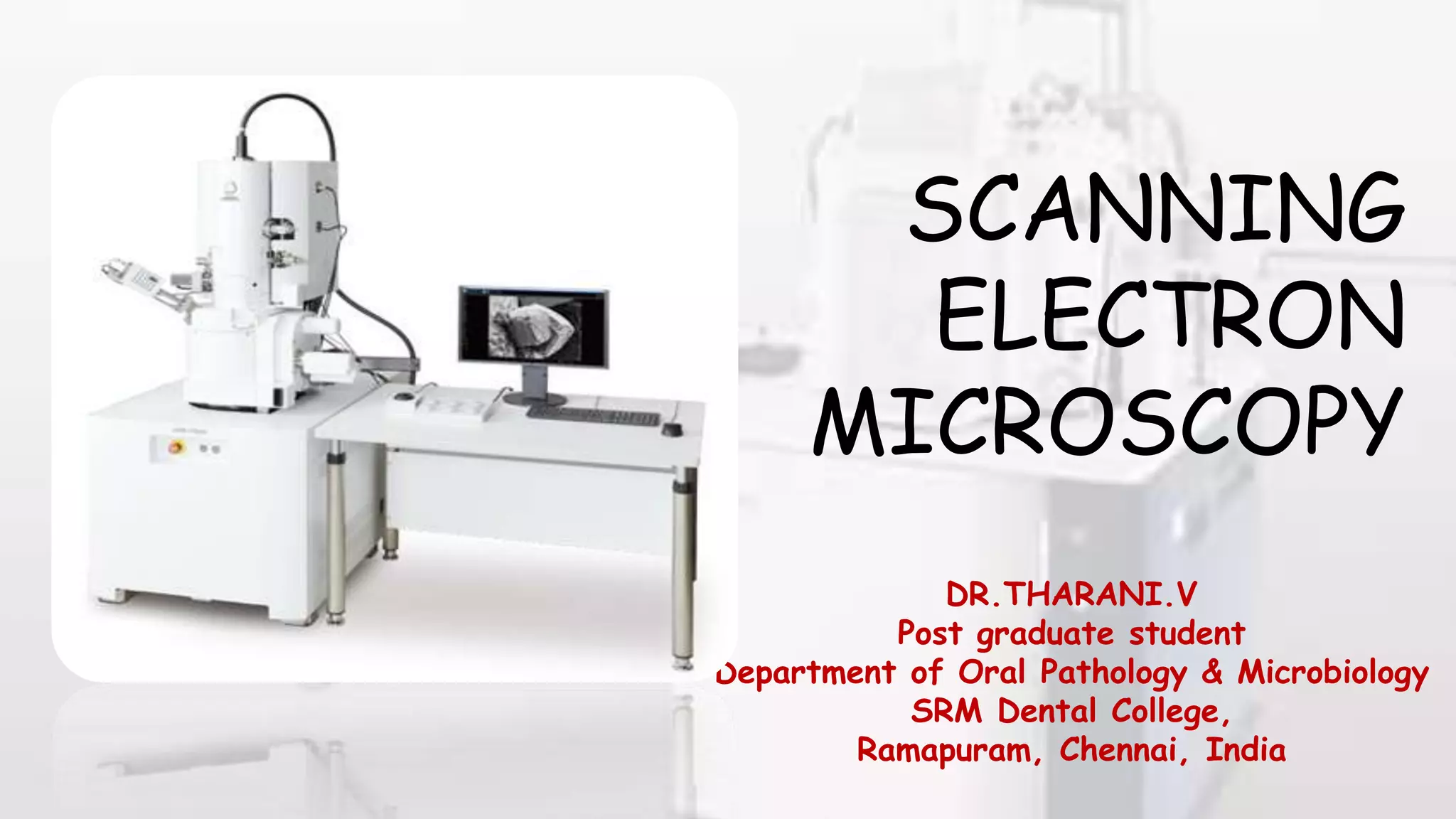 Scanning electron microscope | PPT