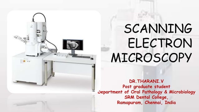 Scanning electron microscope | PPT