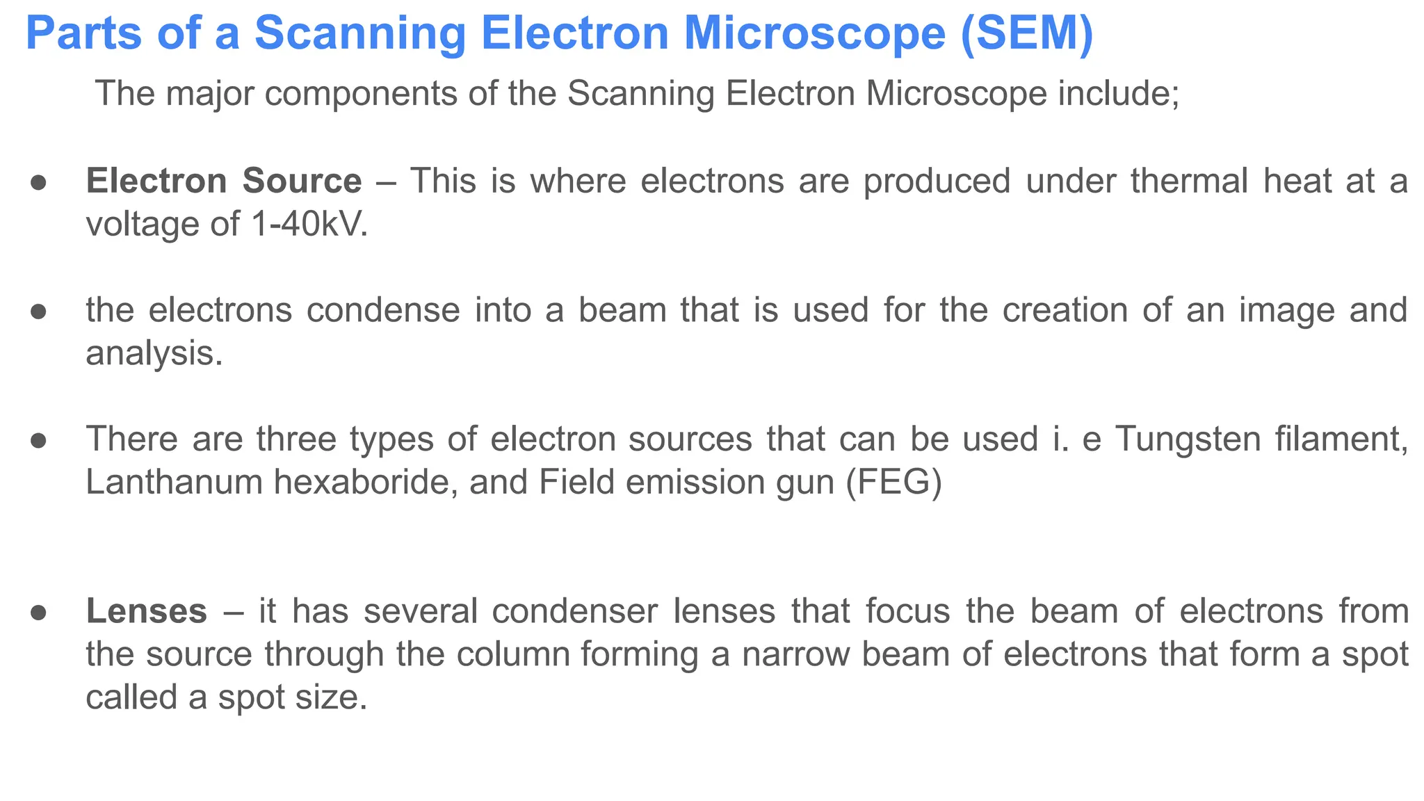 General microbiology and microbial diversity - scanning electron ...