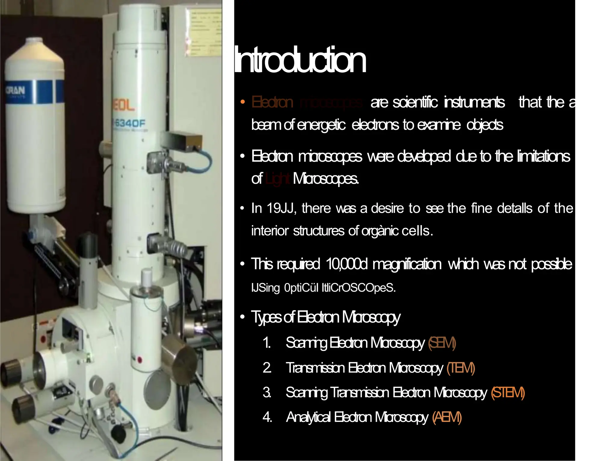 Scanning Electron Microscopy techniquess | PPT
