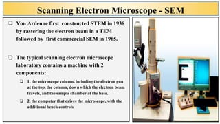 Scanning electron microscopy-SEM | PPTX