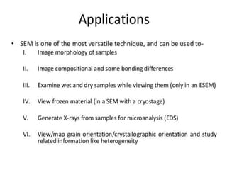 Scanning electron microscopy | PPTX