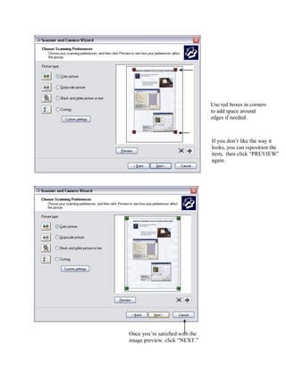 Scanning Instructions | PDF