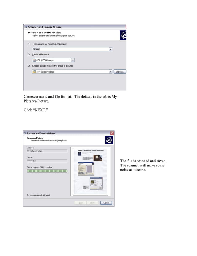 Scanning Instructions | PDF