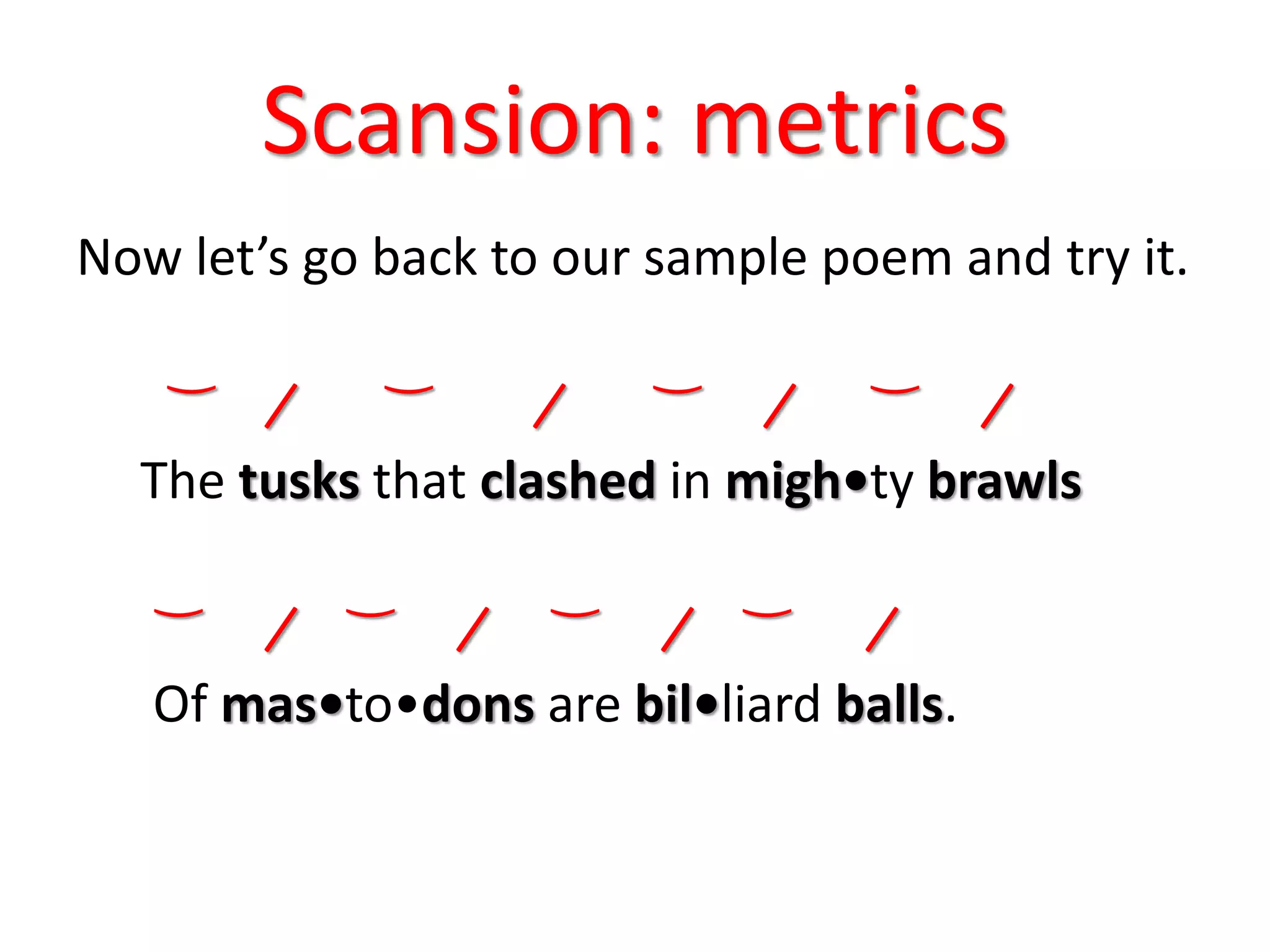 Scanning poems ppt | PPTX | Chemistry | Science