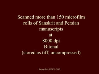 Manuscript digitisation | PPT