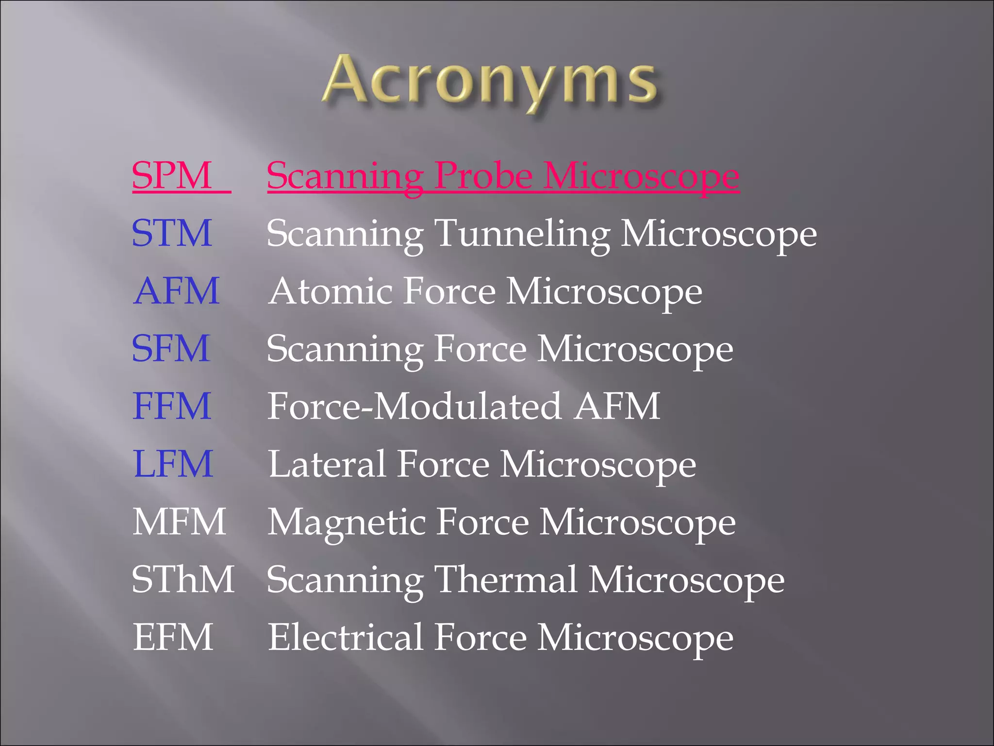 Scanning probe microscope | PPT