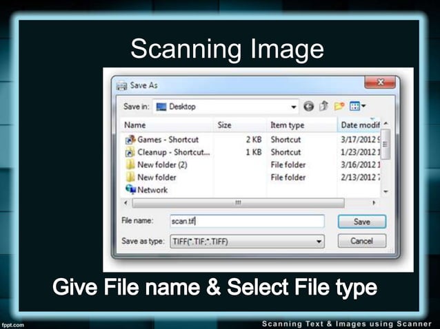 Scanning text and images using scanner | PPTX | Computing | Technology & Computing