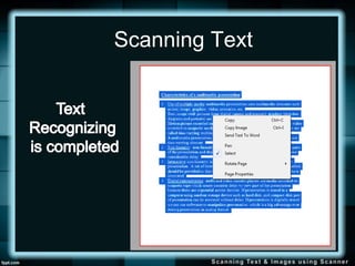 Scanning text and images using scanner | PPTX | Computing | Technology ...