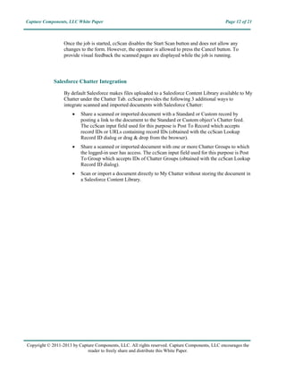 Scan, Import, and Automatically File documents to Salesforce Content with ccScan | PDF | Desktop ...