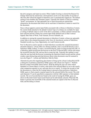 Scan, Import, and Automatically File documents to Salesforce Content with ccScan | PDF | Desktop ...