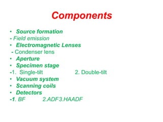 Scanning transmission electron microscope | PPTX