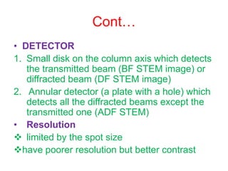 Scanning transmission electron microscope (2) | PPTX