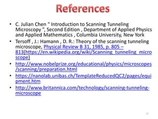 Scanning Tunneling Microscope | PPTX