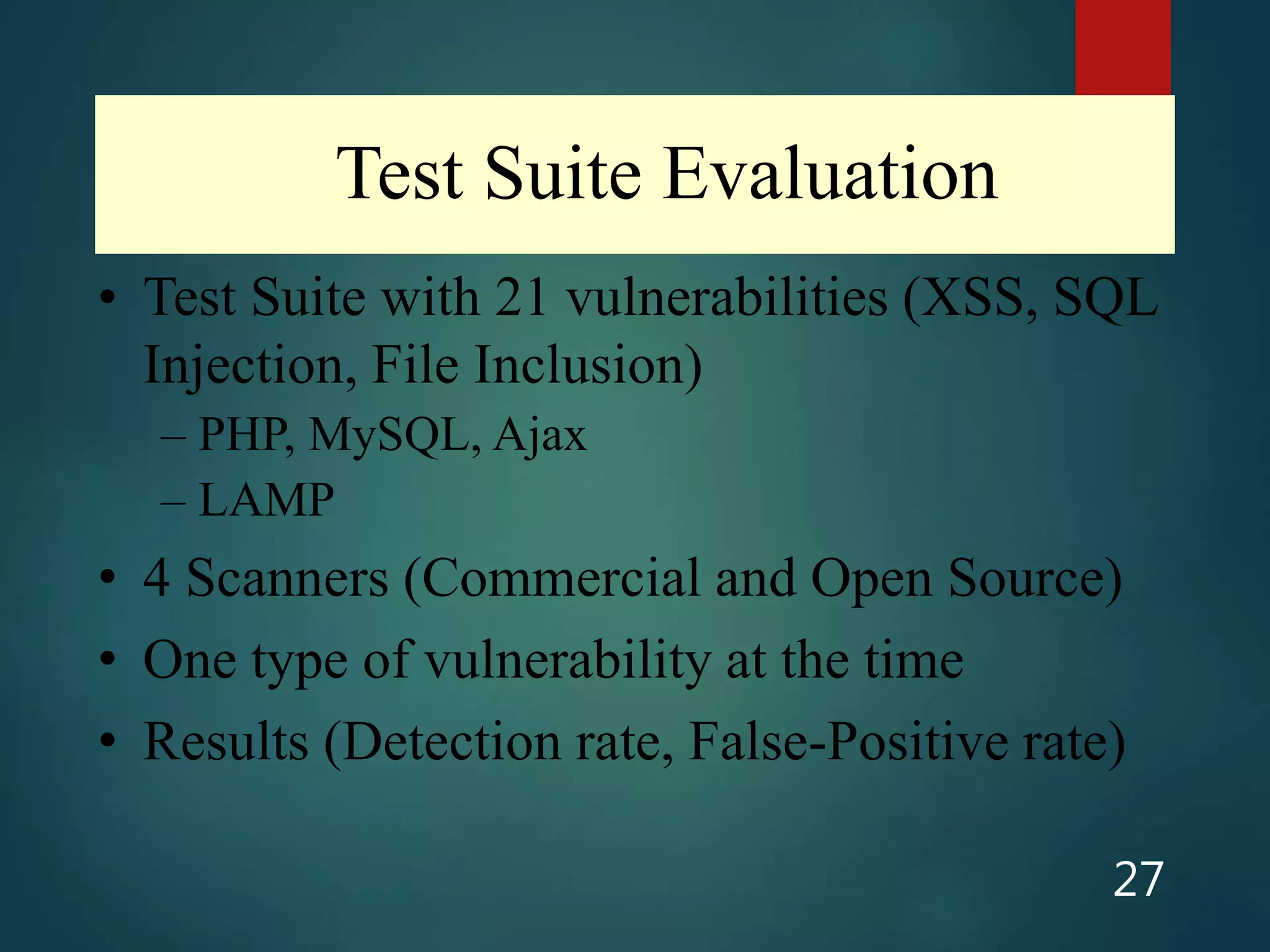 Scanning web vulnerabilities | PPT
