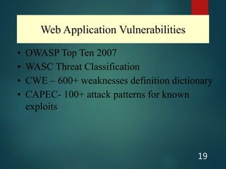 Scanning web vulnerabilities | PPT