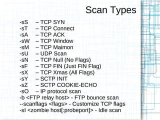 Scanning with nmap | ODP