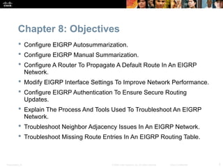 Cisco packet tracerEIGRP Advanced Configurations and Troubleshooting | PPTX