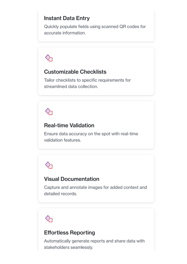 Efficient Mobile Data Capture Checklist For Reducing Errors Using Qr