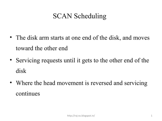 Scan scheduling 50 1 | PPT