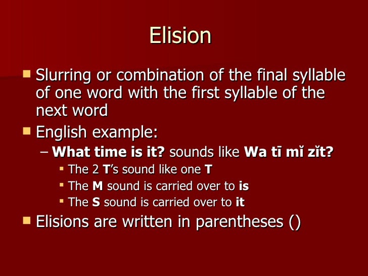 Scansion and meter