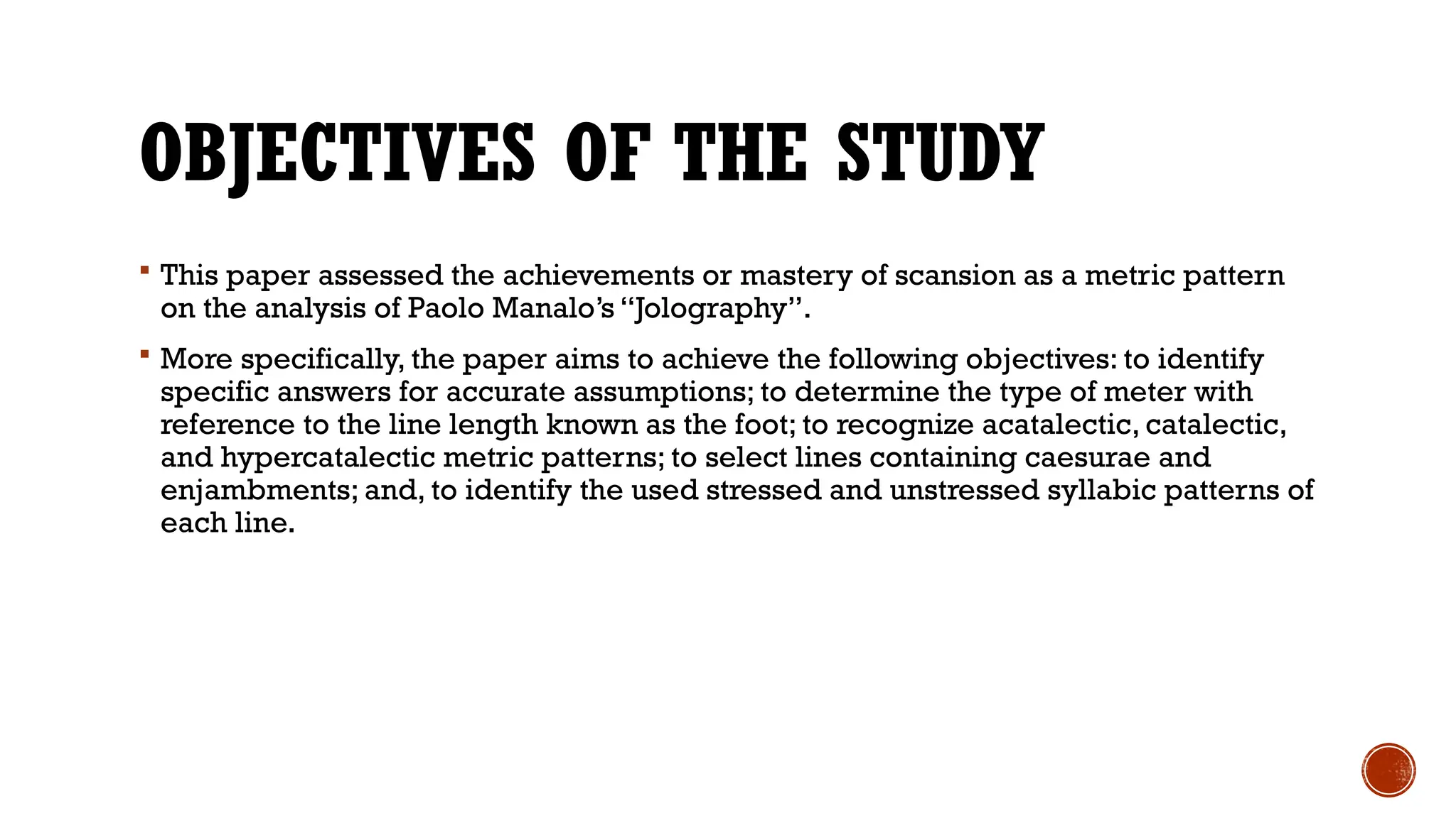 Scansion metric patter of Paolo Manalo's Jolography.pptx