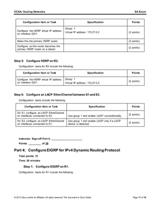 Sca n skills assess eigrp - student trng - exam-1 | PDF
