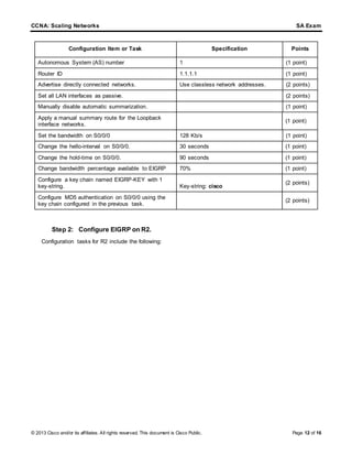 Sca n skills assess eigrp - student trng - exam-1 | PDF
