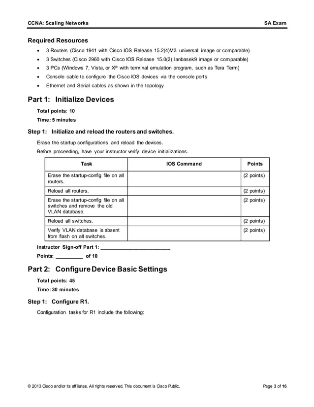 Sca n skills assess eigrp - student trng - exam-1 | PDF