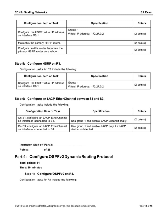 Sca n skills assess ospf - student trng - exam | DOCX | Computer Networking | Computing