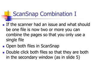 ScanSnap for Dummies | PPT