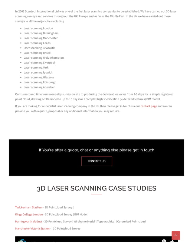 laser scanning surveying & 3d laser scanning services | PDF