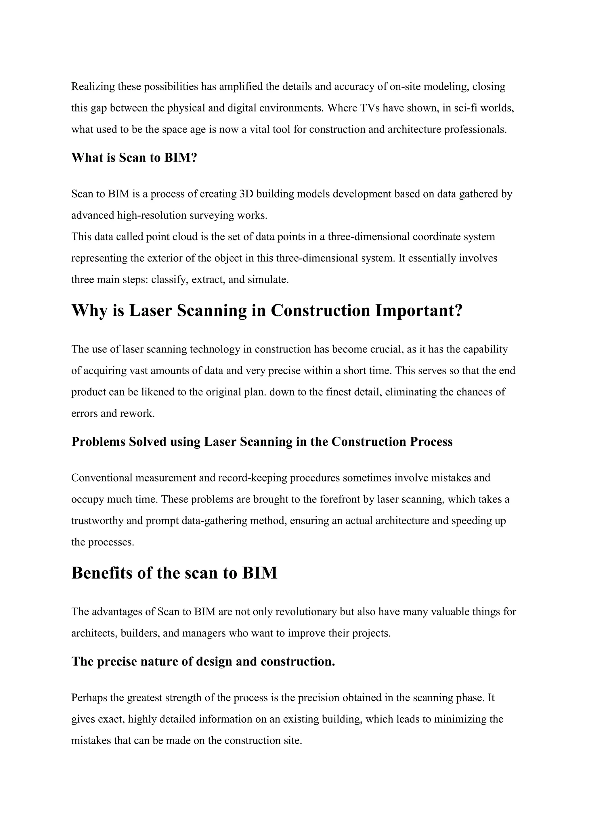 Scan to BIM Overview: Your Complete Guide | PDF