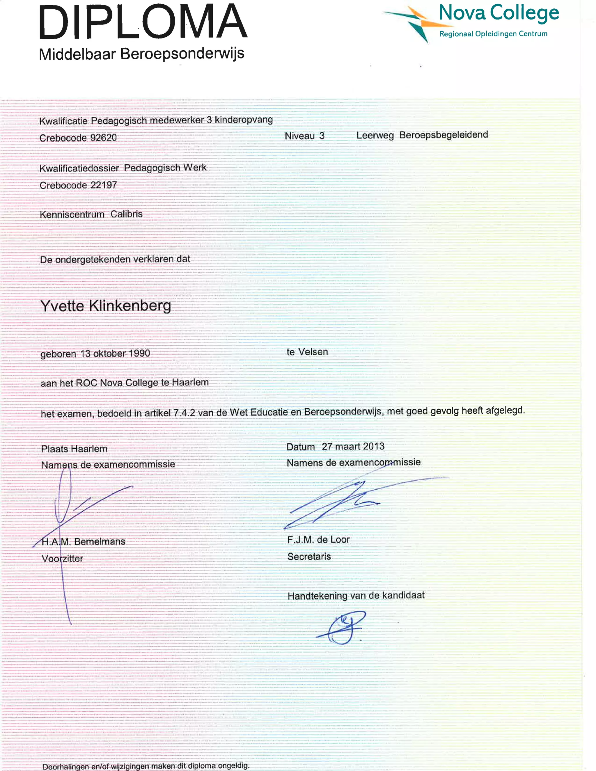 Diploma Middelbaar Beroepsonderwijs | PDF