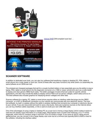 Scan tool basics | PDF