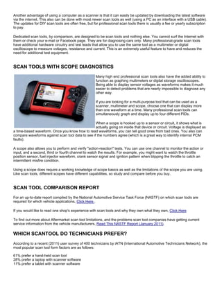 Scan tool basics | PDF