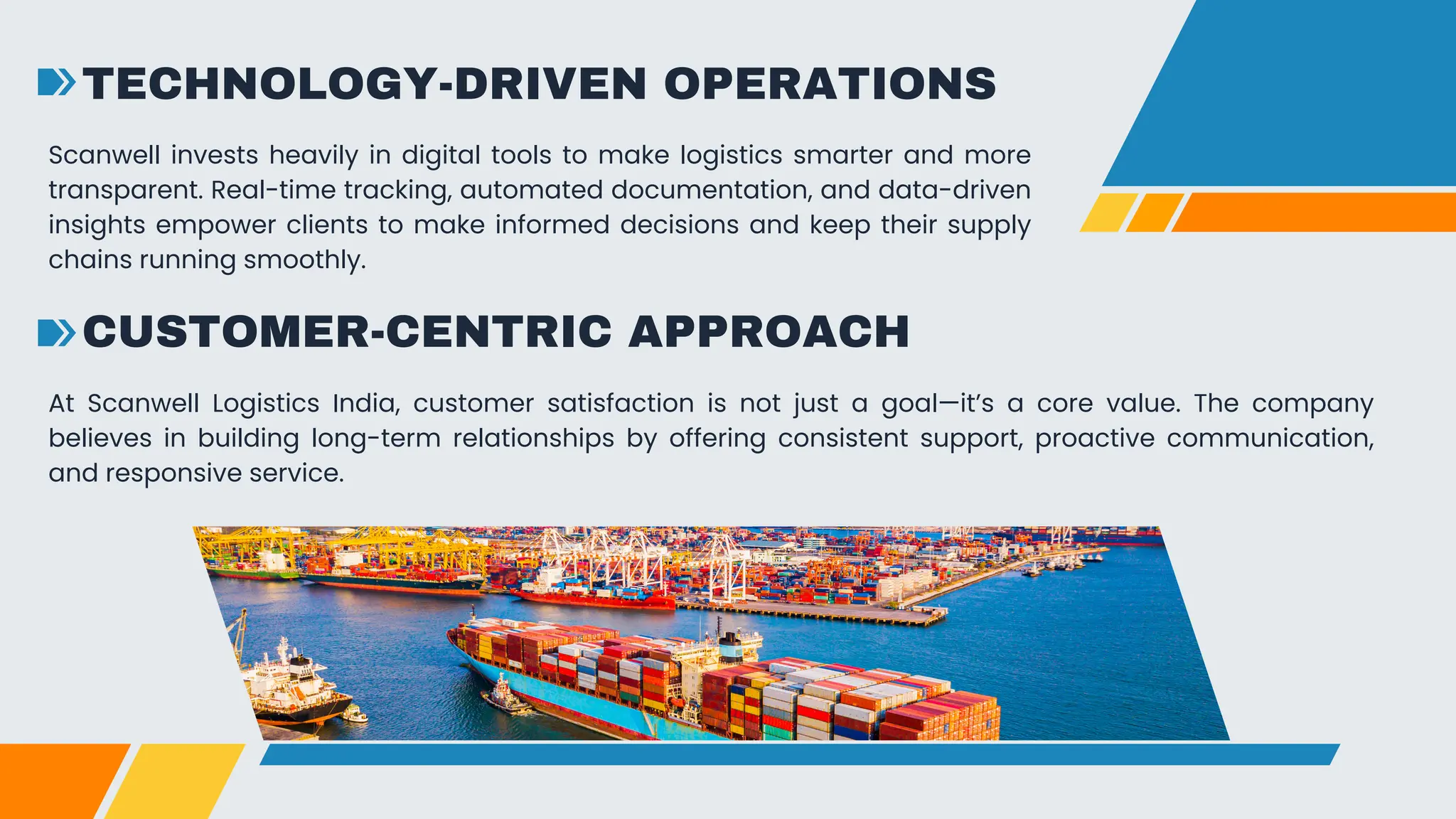 Scanwell Logistics - Leading Logistics Company in India | PPT