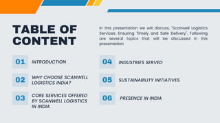 Scanwell Logistics - Leading Logistics Company in India | PDF