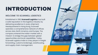 Scanwell Logistics - Leading Logistics Company in India | PDF